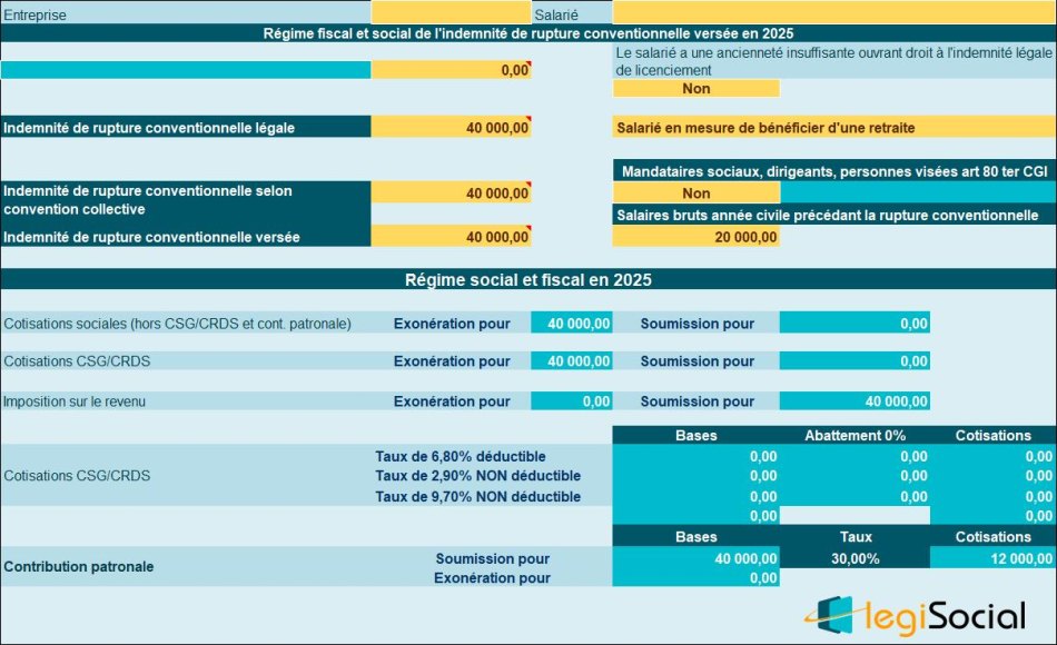 Traitement fiscal et social de l’indemnité de rupture conventionnelle ...